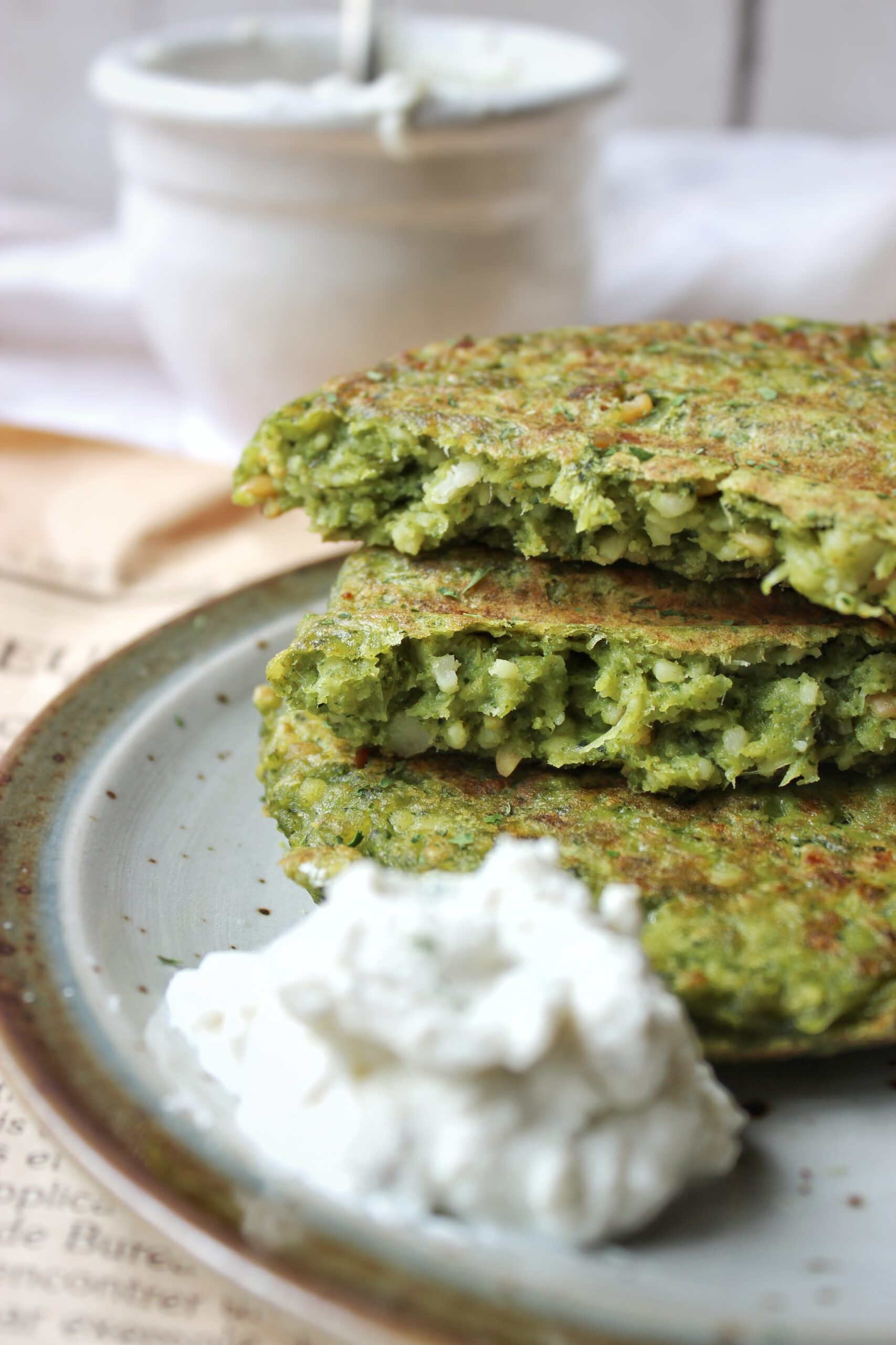 Galettes Veggie & chèvre frais - Workeatout - Recette healthy